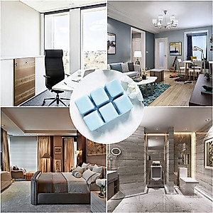 50 Packs Wax Melt Clamshells Molds,Wax Melt Containers,6 Cavity Clear Plastic Cube Tray for Wickless Wax Melt Candles