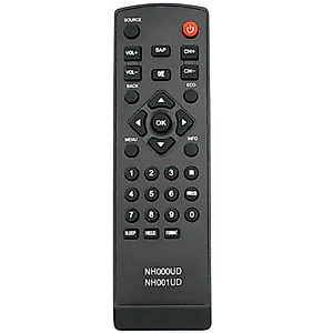 NH000UD NH001UD Replace Remote Control for Emerson TV Remote and for Sylvania TV Remote LC220SL1 LC190SL1 LC320SL1 LC320SLX LC195SLX LC190EM1 LC190EM2 LC195EMX LC220EM1 LC220EM2 LC260EM1 LC260EM2