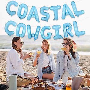 Wonmelody Cowgirl Bachelorette Decoration Coastal Cowgirl Balloon Banner Bachelorette Decor for Bridal Shower Coastal Theme Wedding Bachelorette Engagement Party