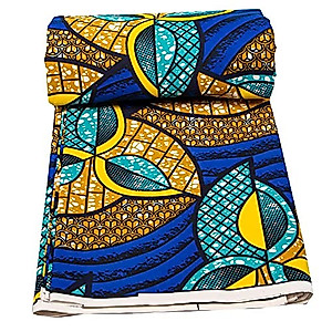 African Fabric 6 Yard Ankara Fabric Tribal Print Fabric Dashiki Print Wax Fabric 6466