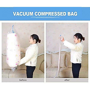 Space Saving Vacuum Storage Bags 12 Pack Vacuum Sealer Bags with Pump for Clothing, Bedding, Comforters, Blankets, Pillows with Compression Seal. Perfect for Moving and Travel.