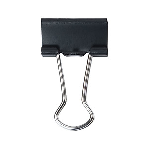 Metal Small Binder Clips Small for Paperwork,50 Pack 3/4 Inch Paper Clamps Clips Office Supplies,Mini Black Office Clips