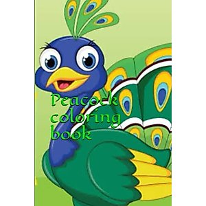 Peacock coloring book
