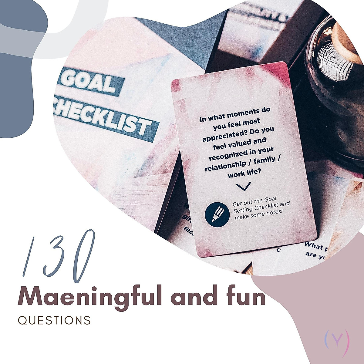 OpenMity Box of Meaningful Conversations – Conversation Starters Game for Couples – Date Night Cards Deck with 130 Question Cards