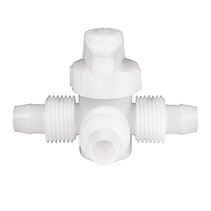 RecPro RV Plumbing Hardware | 06910 | 3-Way 1/2" Compression Fitting Directional/Bypass Valve | Pex Pipe/Tubing Fittings (1 Fitting)