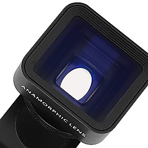 1.33X Anamorphic Lens for iPhone for Android, Wide Screen Deformation Filmmaking Lens, Video Maker Universal Optical Phone Lens