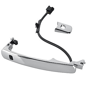 FAERSI Exterior Chrome Door Handle Front Left Driver Side Smart Entry Keyless Replacements for 2008-2013 Nissan Rogue Replaces#15861, 80640-CZ31B 80640-CZ31A, 80645-CA000