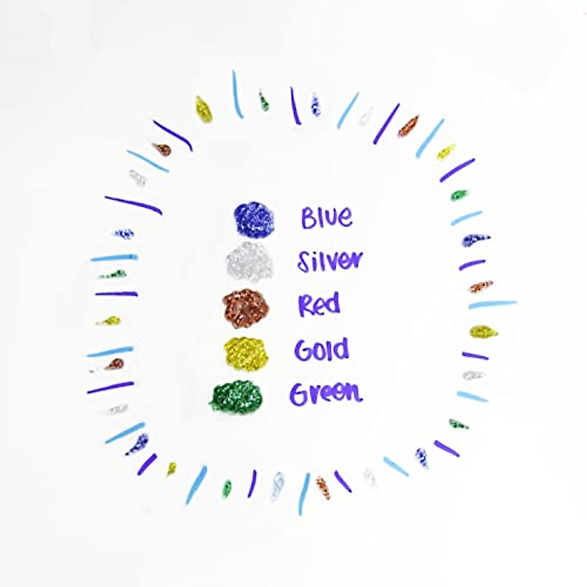 BAZIC Glitter Glue Tube Classic Color, Non-Toxic Washable Glitter Glue for Slime Paints DIY Art Crafts Party, Gift for Kids (120ml/Pack), 1-Pack