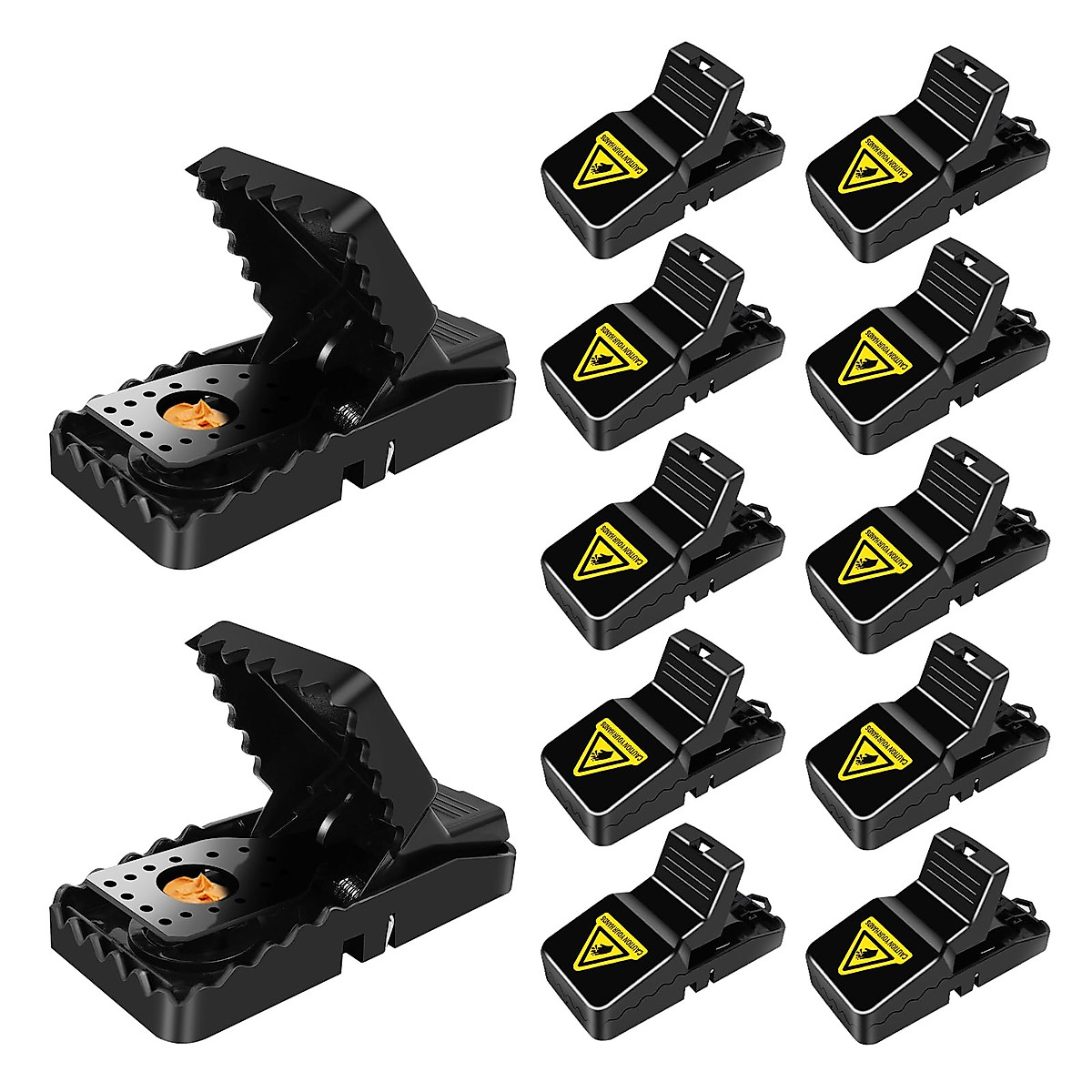 MeiYouzhen Mouse Trap, Rat Traps Indoor for Home Small, Mice Traps Outdoor, Reusable Quick Effective Mousetrap for Home- 8 Pack