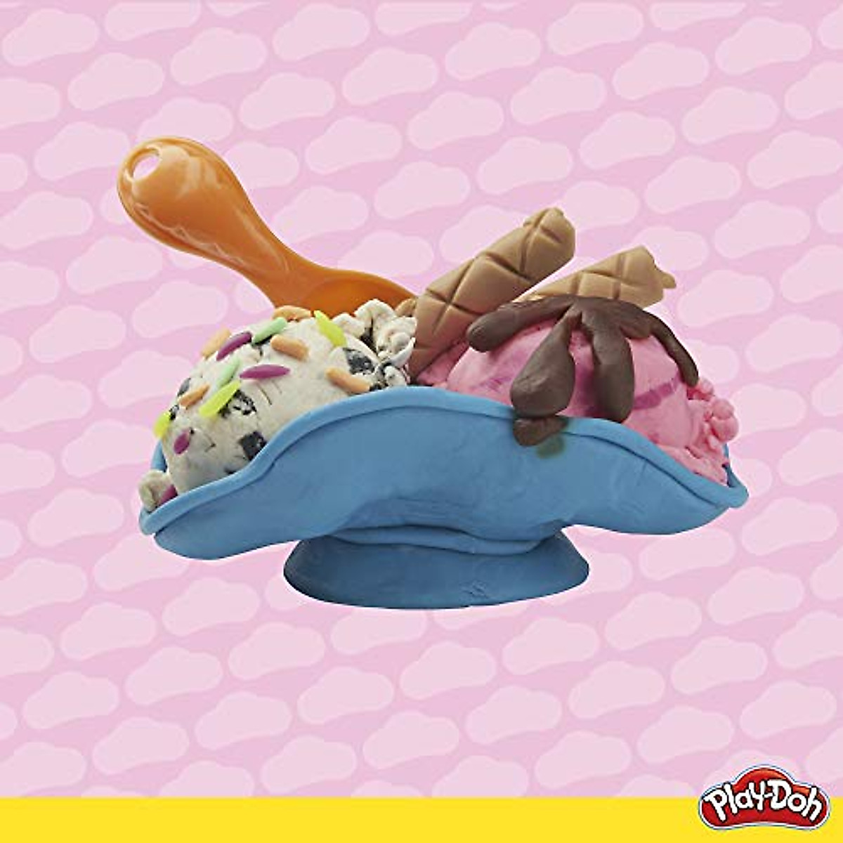 Play-Doh Bulk Ice Cream Theme 13-Pack of Non-Toxic Modeling Compound with Color Burst Plus 6 Tools (Amazon Exclusive)