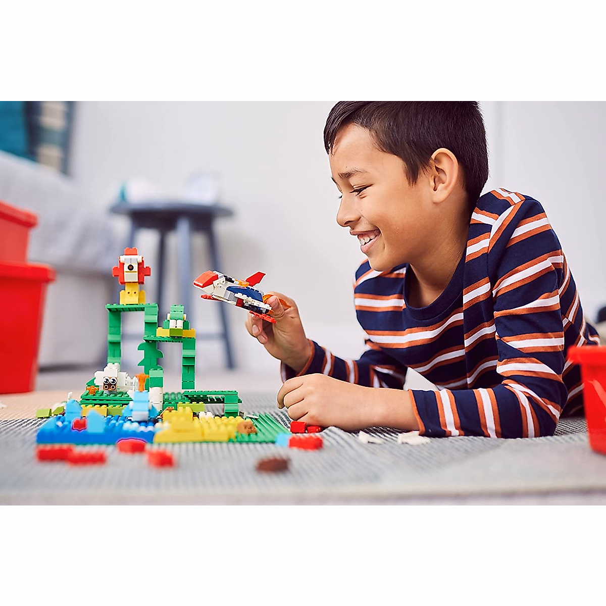 Max Build More Construction Themed 100 Pc Brick Set (3 Pack) by ZURU Over 300+ Toy Building Blocks, 3 Models to Build, Dragon Attack, Green Castle, and Space Car (Compatible with Major Brands)