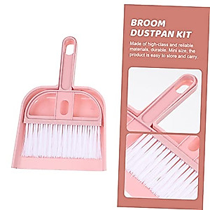 Gogogmee 6 Sets Pet Broom Tiny Keyboard Tiny Dustpan and Brush Desktop Cleaning Broom Household Brooms Desktop Cleaning Tools Mini Broom and Dustpan Cage Cleaner Household Cleaning Brush Pp