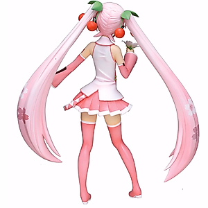 Sega Hatsune Miku Super Premium Action Figure Sakura Miku, 9"