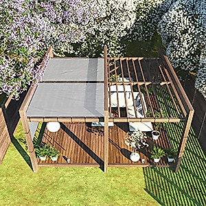 ColourTree 4' x 12' Grey Fence Screen Privacy Screen - Commercial Grade 170 GSM - Heavy Duty - 3 Years Warranty - Cable Zip Ties Included