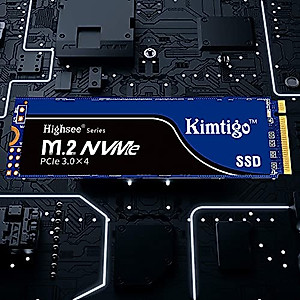 kimtigo 512GB SSD M.2 2280 NVMe Interface PCIe Gen 3x4 Internal Solid State Drive (Read/Write Speed up to 2500/1800 MB/s) 3D NAND KTP-660