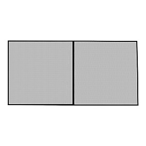 Pure Garden 998613PCR Magnetic Door Screen for Two Car Heavy Duty Weighted Garage Enclosure Curtain for Mosquito, Insect and Sun Protection, Black
