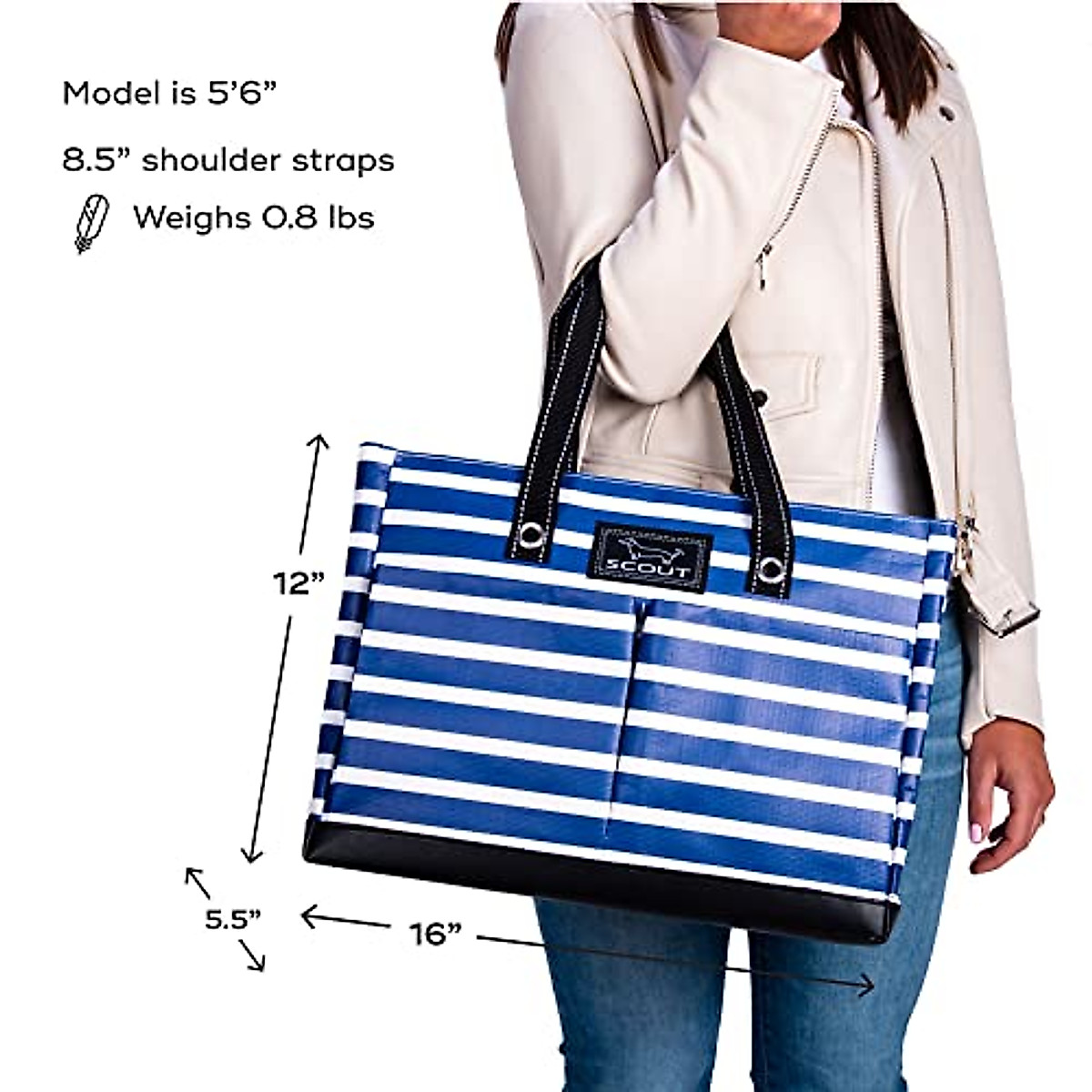 SCOUT Uptown Girl - Organizer Work Tote Bags For Women - 4 Exterior Pockets - Nurse Bag, Travel Bag, Office Laptop Tote Bag