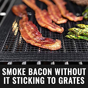 Grillaholics BBQ Mesh Grill Mat - Set of 2 Grill Mats Non Stick - Nonstick Grilling with More Delicious Smoky Flavor - Lifetime Manufacturer Warranty