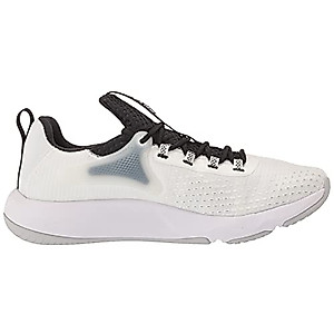 Under Armour Men's HOVR Rise 4 Training Shoe Sneaker, (100) White/White/Black, 9.5
