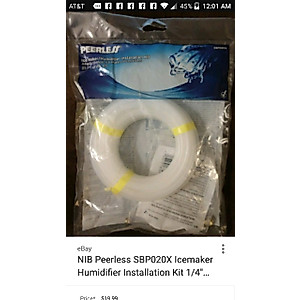 Peerless Ice Maker an/ Installation Kit -SBPO2OX