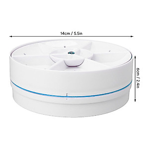 USB Dishwasher, Ultrasonic Dish Washing Machine for Fruit Vegetable, Household Small Dishwasher for Trip, Apartment, Home, Dorm, Kitchen Supply (Blue)