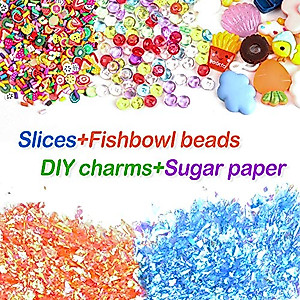 Slime Supplies Kit, 162 Pack Add Ins Slime Kit for Kids Girls Slime Making, Including Foam Balls, Glitter, Fishbowl Beads, Charms, Clear Containers by WINLIP