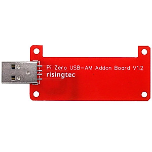 risingsaplings USB Type A Male Connector Dongle Expansion Breakout Board Module Kit for Raspberry Pi Zero/W