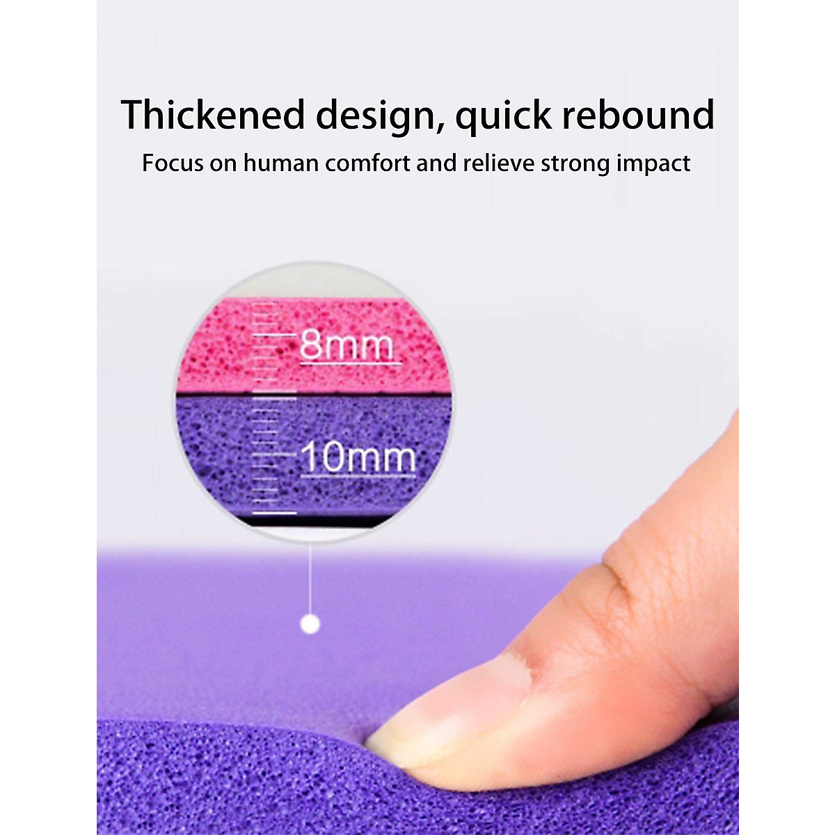 newrong fitness equipment with shoulder strap carrying bag extra thick Anti-Tear Exercise training mat pilates mat yoga mat black 183 * 61 * 10cm