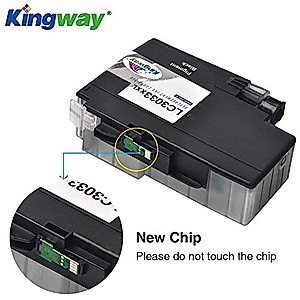 Kingway Upgraded LC3033XXL LC3033 LC3035 Compatible Ink Cartridges Replacement for Brother MFC-J995DW MFC-J995DWXL MFC-J815DW, MFC-J805DW, MFC-J805DWXL Printer (Black, Cyan, Magenta, Yellow, 6-Pack)