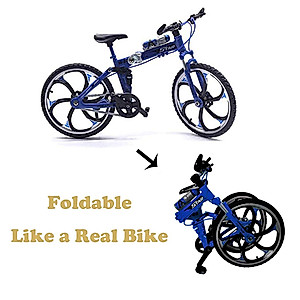 Yes Baby 1:10 Alloy Finger Mountain Bike, Toy Mountain Bike Cake Topper, Miniature Bike Model Mountain Bike Gift Bicycle Ornament Home Decoration