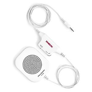 Sangean PS-300 Pillow Speaker with in-line Volume Control and Amplifier (White)