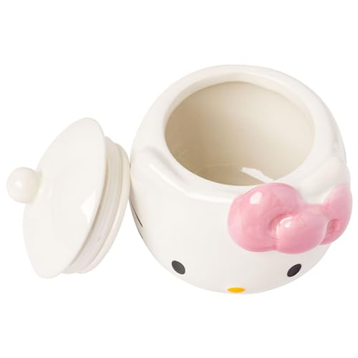 Silver Buffalo Sanrio Hello Kitty 3D Sculpted Ceramic Cookie Snack Candy Jar (X-Small)