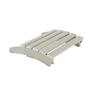 WO Home Furniture Adirondack Ottoman Outdoor Patio Footrest 13.5" Inch Folding Footstool for Outdoor Adirondack Chair (Sand)