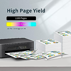 OINKWERE 822XL Ink Cartridges Remanufactured Replacement for Epson 822XL Ink cartridges 822 XL T822 T822XL Compatible for Workforce WF-3820 WF-4820 WF-4830 WF-4833 WF-4834 Printer (4 Pack)