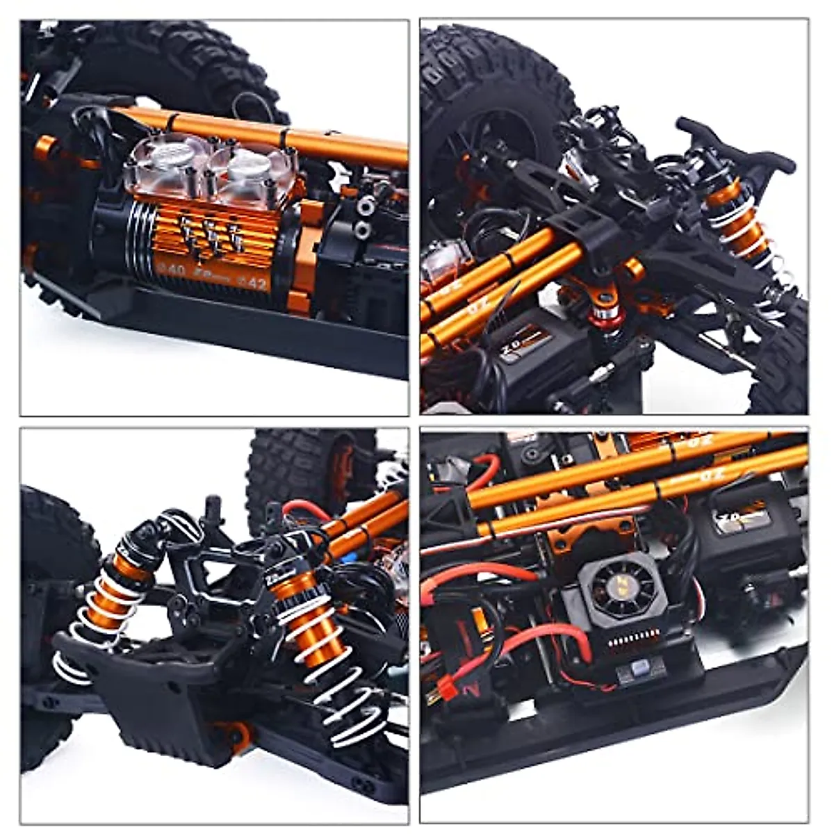 Plaxo 1/7 RC Off Road Truck, ZD Racing DBX-07 80KM/H 4x4 2.4G High-Speed Brushless Waterproof Remote Control Drift Monster Crawler Desert Car Vehicle, Birthday Xmas Gift for Boys Girls and Adults