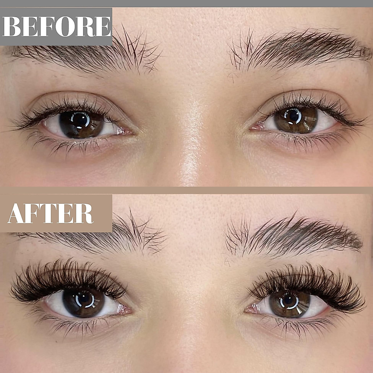 Brown Lash Individuals 200 Pcs Natural Wispy Brown Eyelashes Extension D Curl False Cluster Lashes Brown Fake Eyelashes Clusters