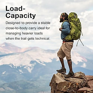 Osprey Aether 65L Men's Backpacking Backpack, Black, S/M