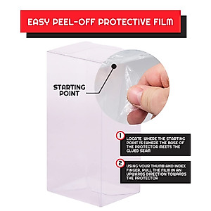 EVORETRO Funko Pop Protector for Funko Pocket Pop Keychain Standard Box Size - 10 Pack - 0.35 mm Clear Thick PET Plastic Display Protective Case Box. Protect and Organize Your Funko Pop Collection.