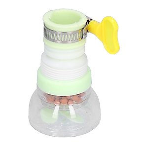 MOUMOUTEN Kitchen Sink Faucet Tap, Foldable Faucet Filter Retractable Kitchen Water Tap Filter, Water Clean Mini Purifier Filter for Home Kitchen Bathroo(Green)