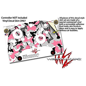 WraptorSkinz Decal Vinyl Skin Wrap compatible with XBOX One S/X Controller - Sexy Girl Silhouette Camo Pink (CONTROLLER NOT INCLUDED)