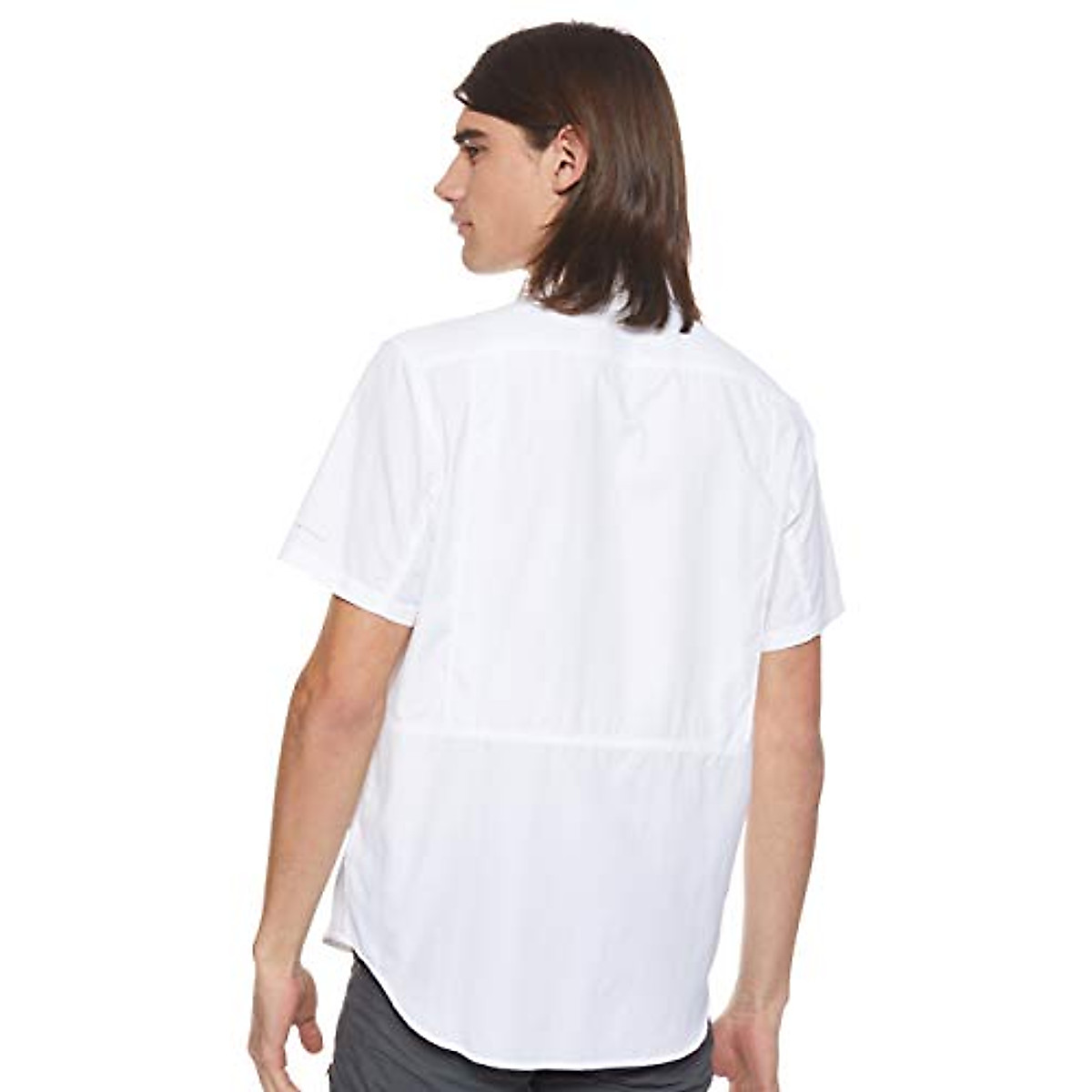 Columbia Men's Silver Ridge 2.0 Short Sleeve Shirt, UV Sun Protection, Moisture Wicking Fabric, White, Medium