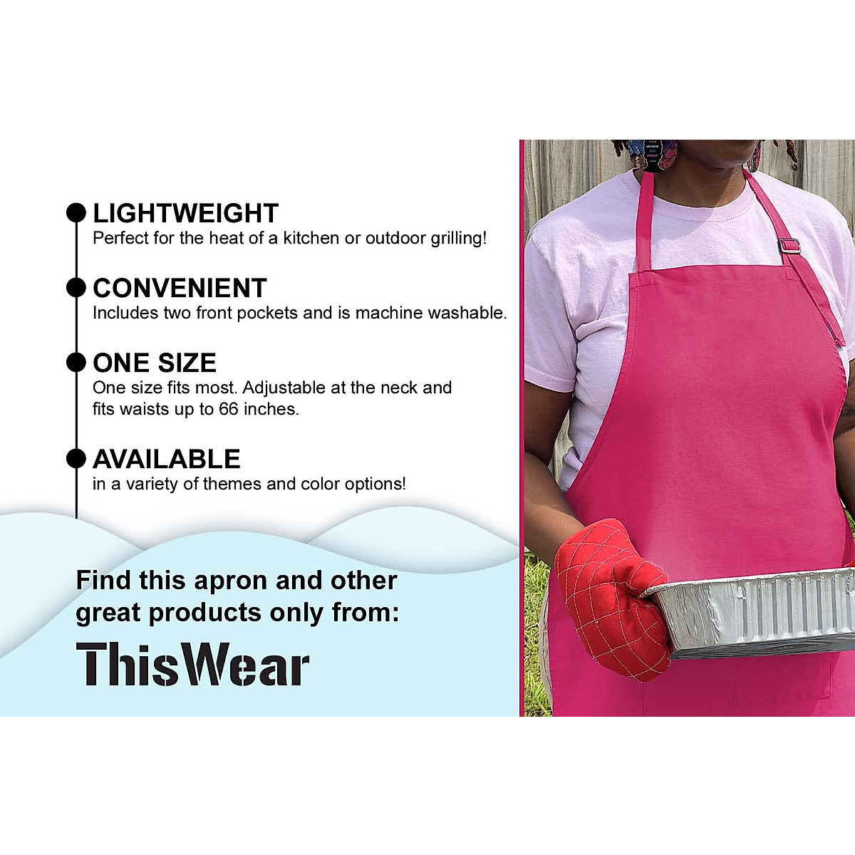 Grammy a Title Higher Than Queen Funny Apron for Kitchen BBQ Barbecue Cooking Baking Crafting Gardening Two Pocket Apron for Grandma or Mom Heliconia