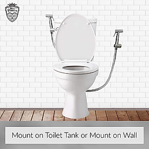 Diaper Sprayer - Cloth Diaper Sprayer for Toilet - Cloth Diaper Sprayer Set for Toilet - Easy to Install Handheld Toilet Bidet – Hand held Bidet Sprayer for Toilet Stainless Steel Set