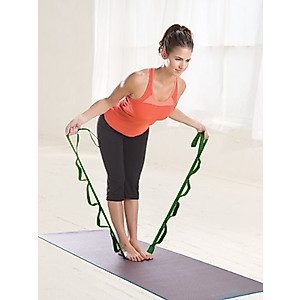 Gaiam Restore Multi-Grip Stretch Strap, Green
