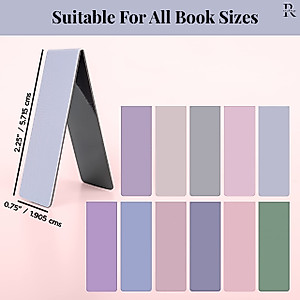 Magnetic Bookmarks for Books – Assorted Coloured 12 PCs Book Magnets for Readers – 2 Sides Printed – 0.8x2.4in