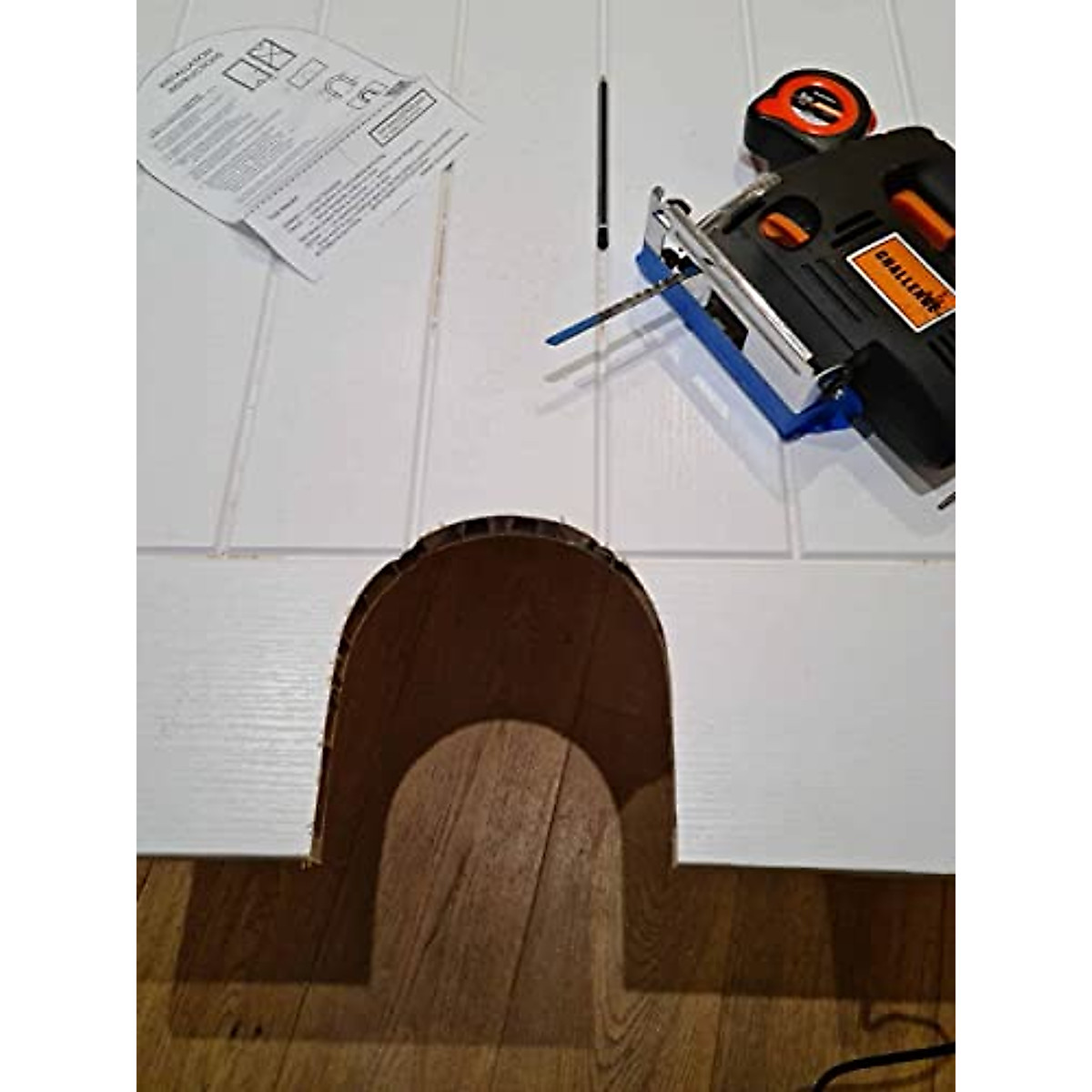 CATHOLE Plastic Cat Door ECO Model - Original Interior Cat Door, Installs Easily, Removable Grooming Brush