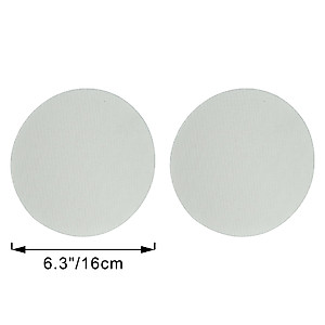 Kiven Led Light Cover,Light Blocking Stickers, 6.3in in Dia, Beige Fabric, LED Light Dimming Sticker for Recessed Light/Can Light, LED Spotlight, Ceiling Light, Downlight
