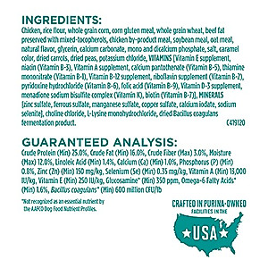 Purina One Plus Digestive Health Formula Dry Dog Food Natural with Added Vitamins, Minerals and Nutrients - 16.5 Lb. Bag