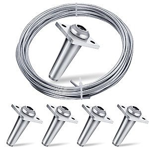 5 Pcs Anchor Wire Vise Anchor Vise Grape Trellis 9 Gauge Metal Wire Galvanized Solid Wire for Tightening 8-11 Gauge Wire to Build Trellises, Vineyards, Fences and Arbors