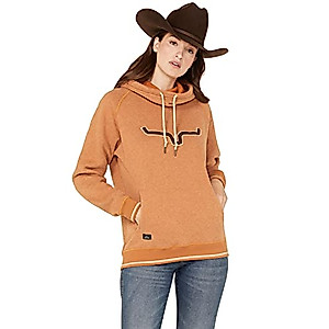 Kimes Ranch Two Scoops Fleece Women’s Hoodie (Large, Rusty Heather)